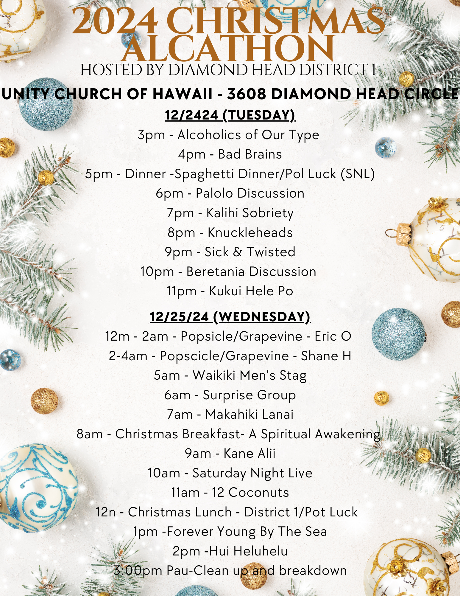 2 – Alcoholics Anonymous on O'ahu